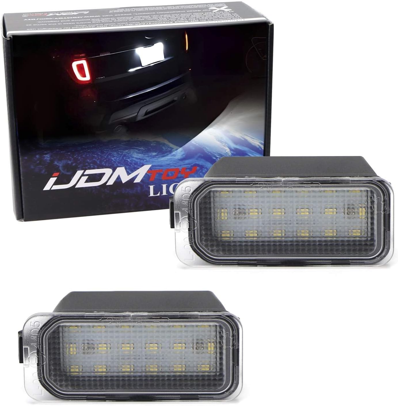 Amazon.com: RZGMTSPT 2x LED License Plate Light Tag Lamp Assembly White ...