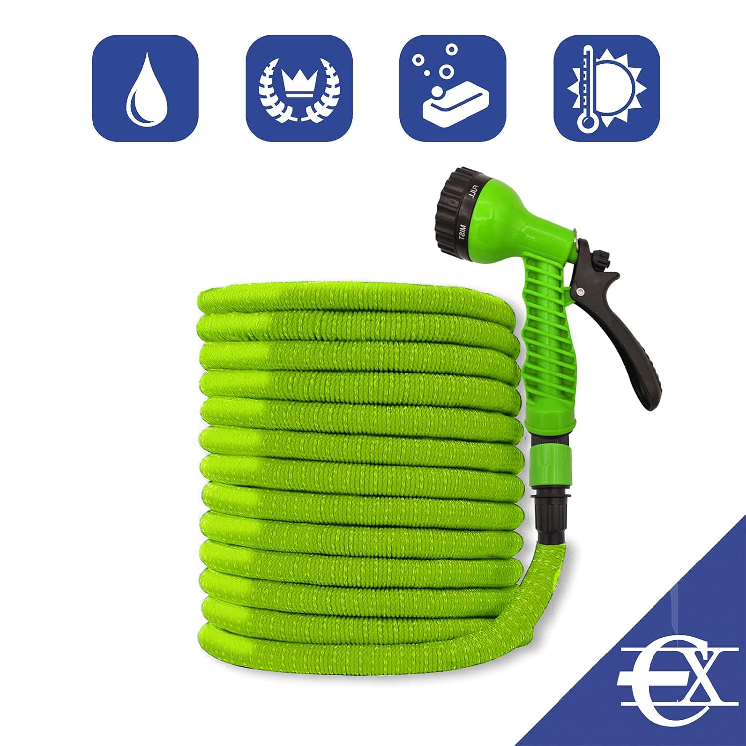 EUROXANTY Extendable Watering Hose with Gun | 7 Different Watering ...