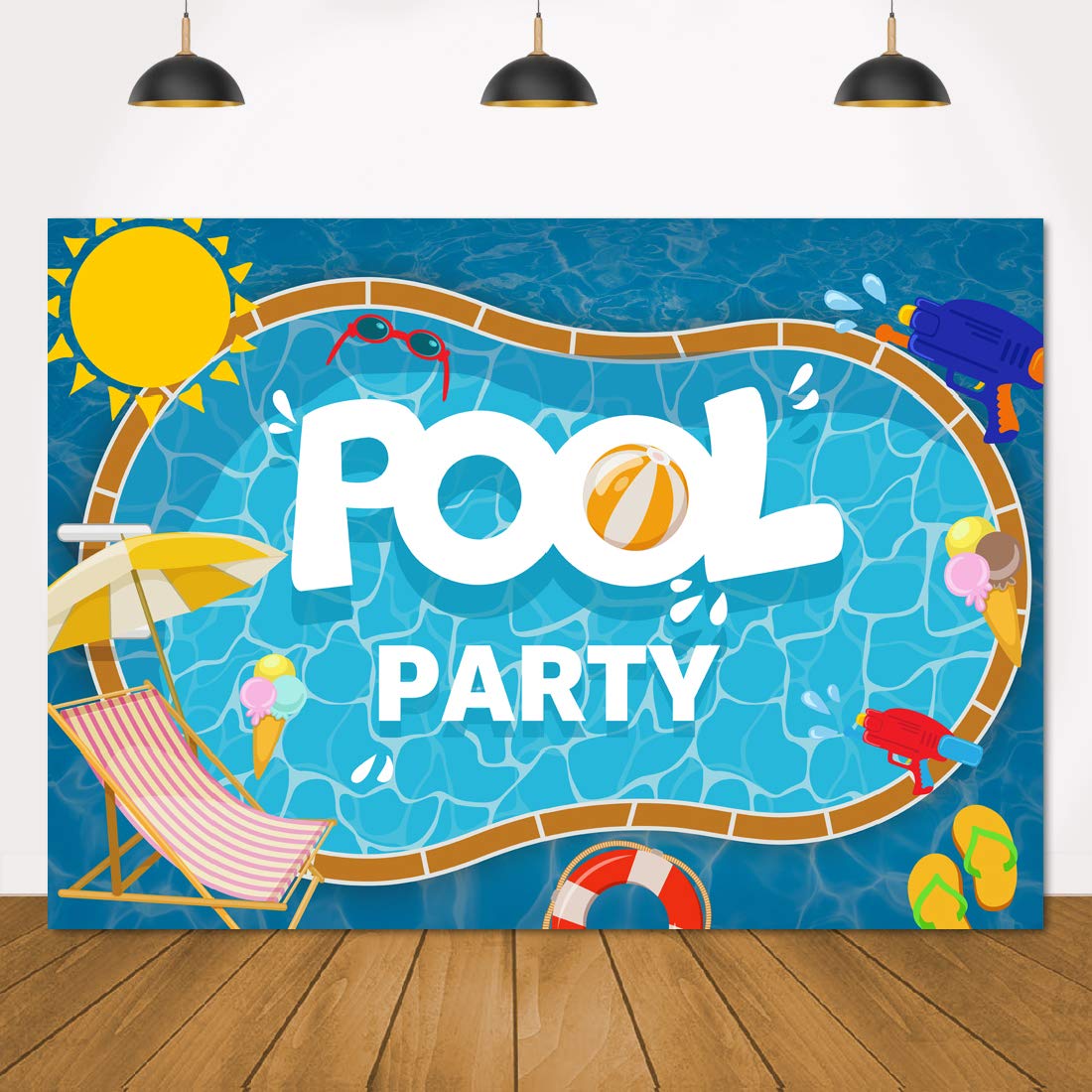 Pool Party Decorations Backdrop at Layla Swallow blog