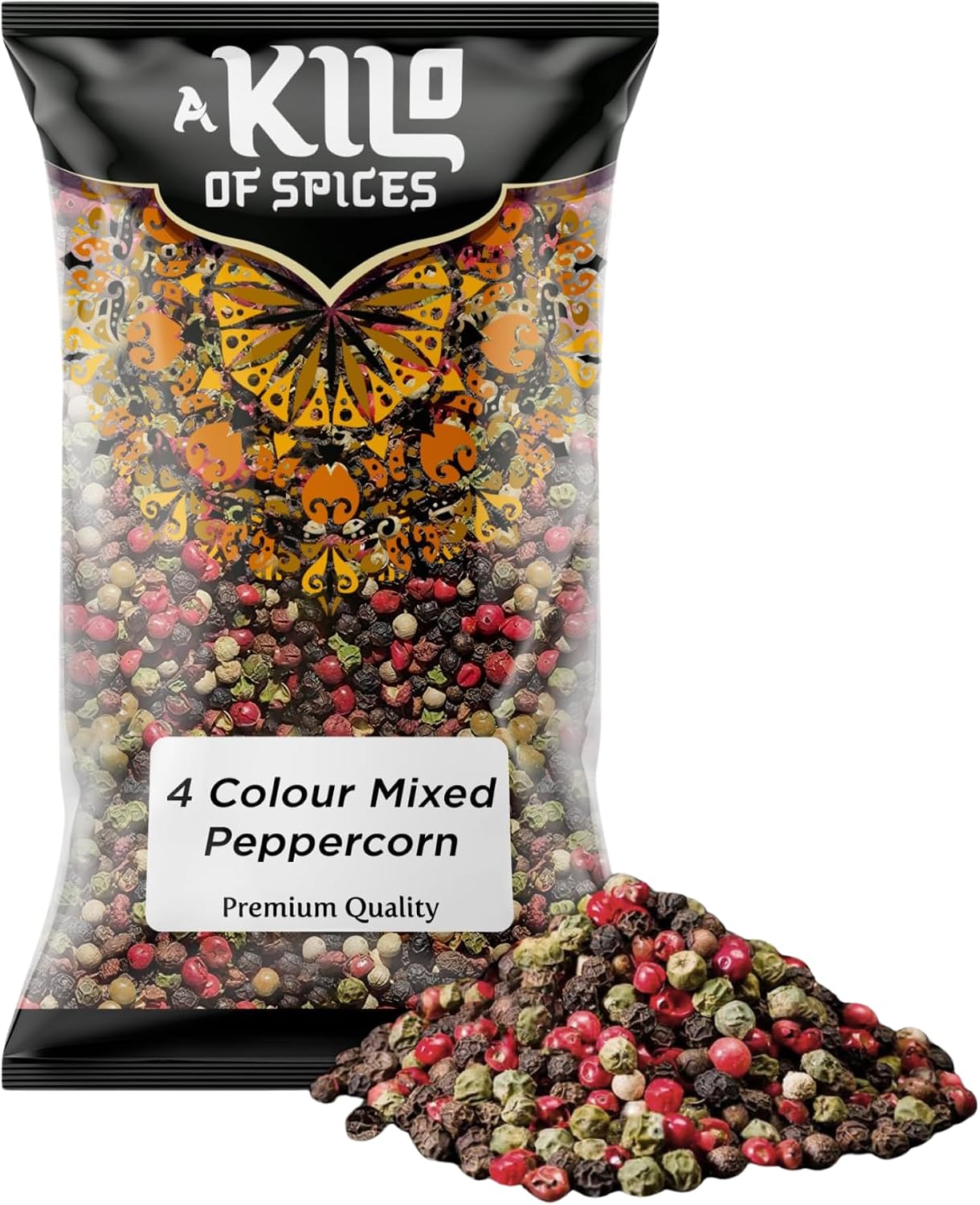 A Kilo of Spices | 4 Colour Mixed Peppercorns Whole Dried 500g (Black ...
