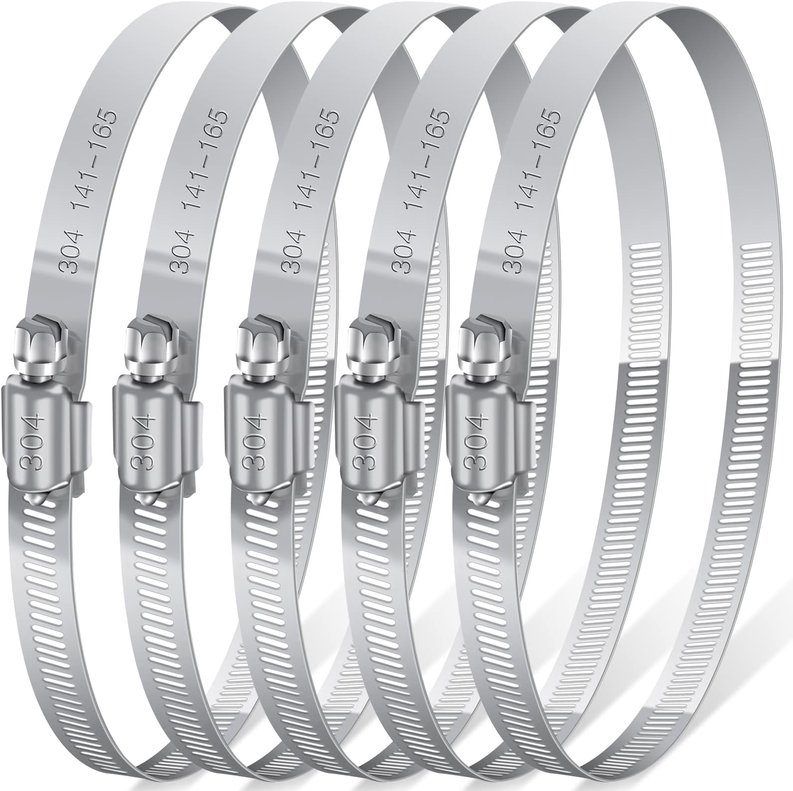 Bolatus Schlauchschellen 120-140mm, 2 Stück Endlos 304 Edelstahl ...