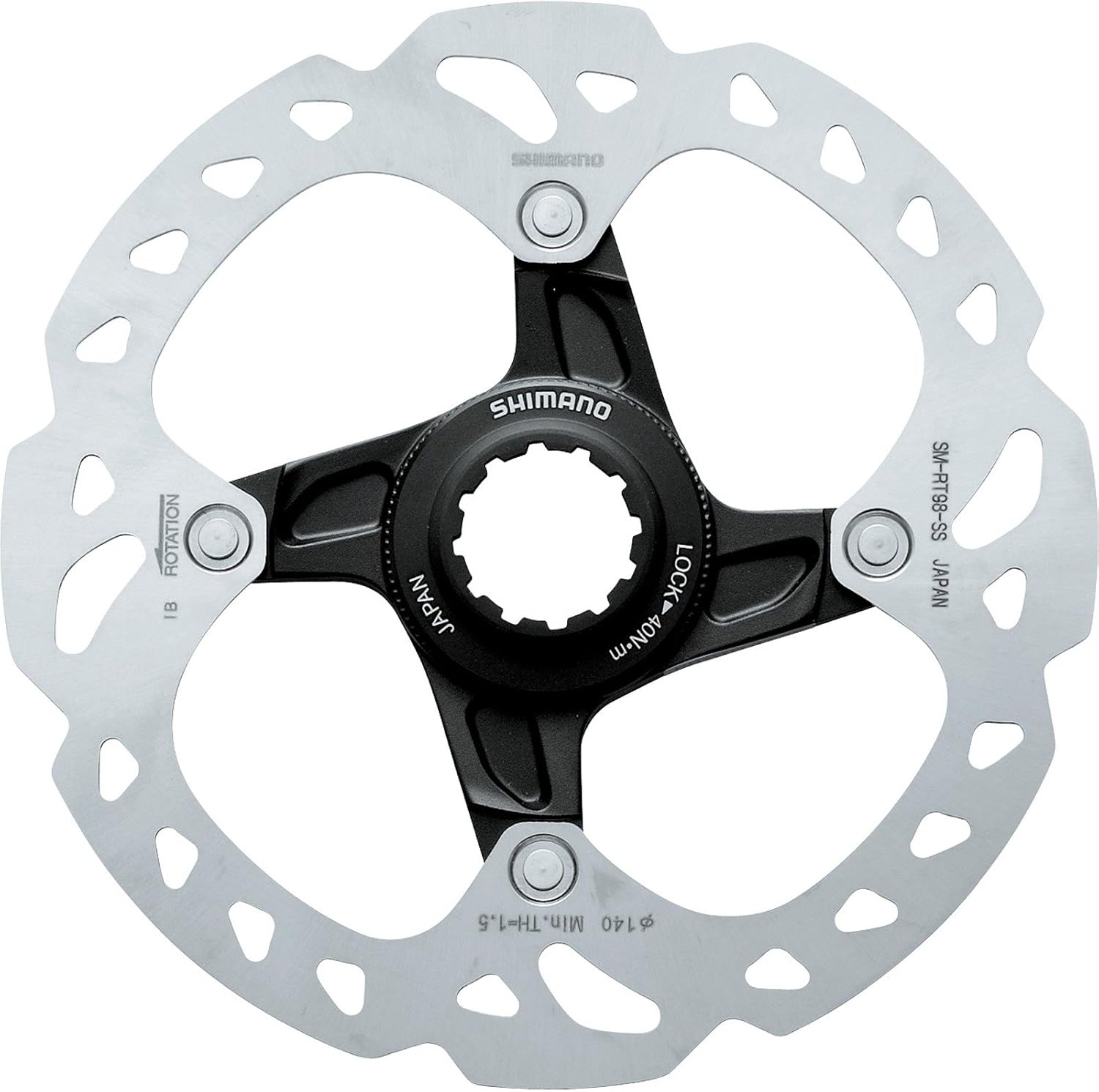 Amazon.com: Shimano XTR SM-RT98 CL Rotor 140mm : Sports & Outdoors