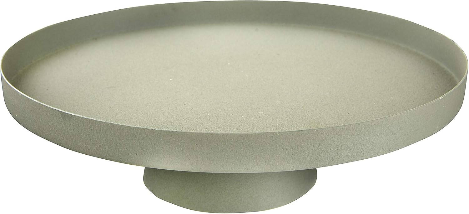 Amazon.com: Bloomingville Decorative 14.5" Round Textured Metal Tray ...