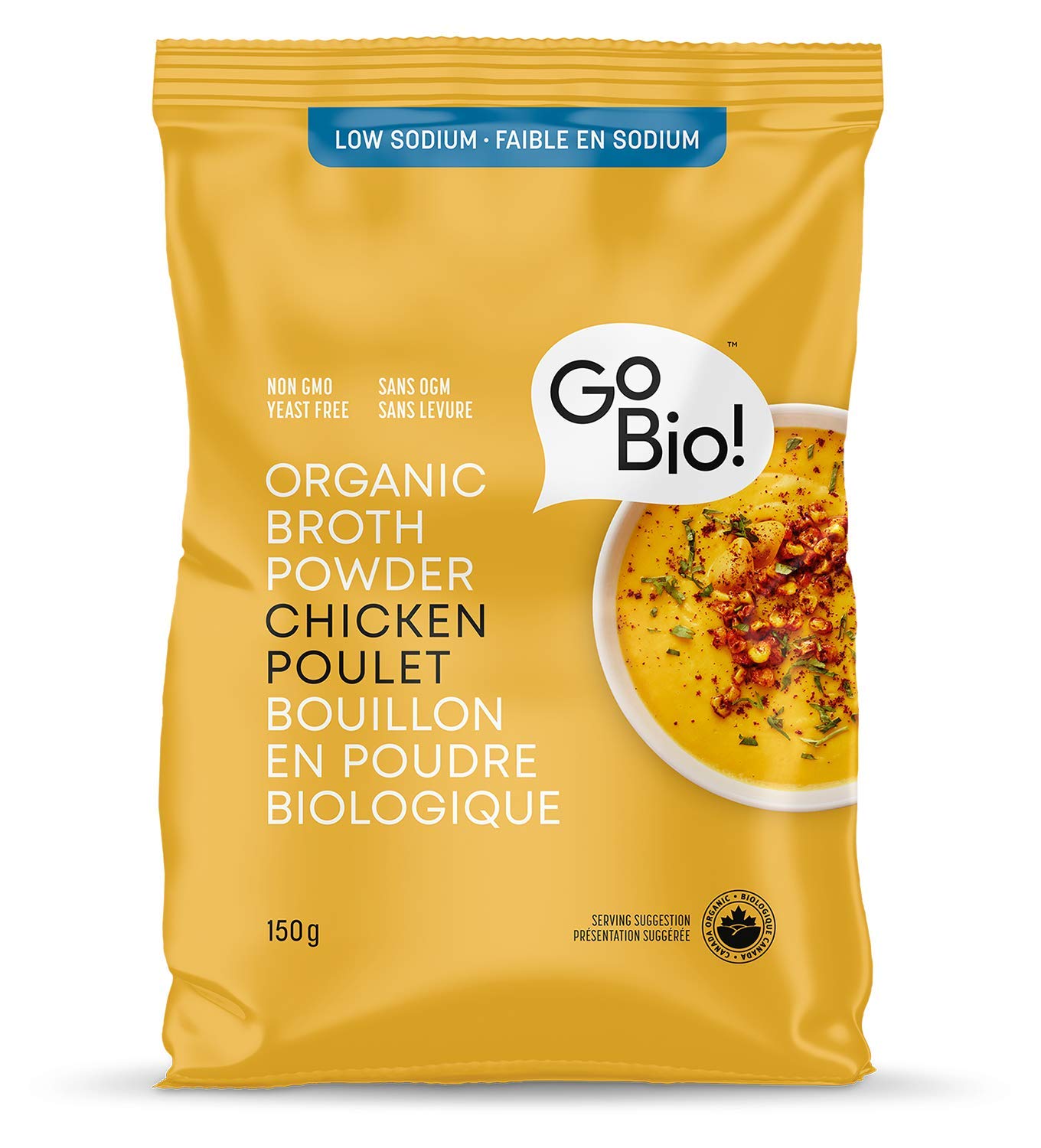 Amazon.com : Go Bio Organic Low Sodium Chicken Broth Powder, 150 GR ...