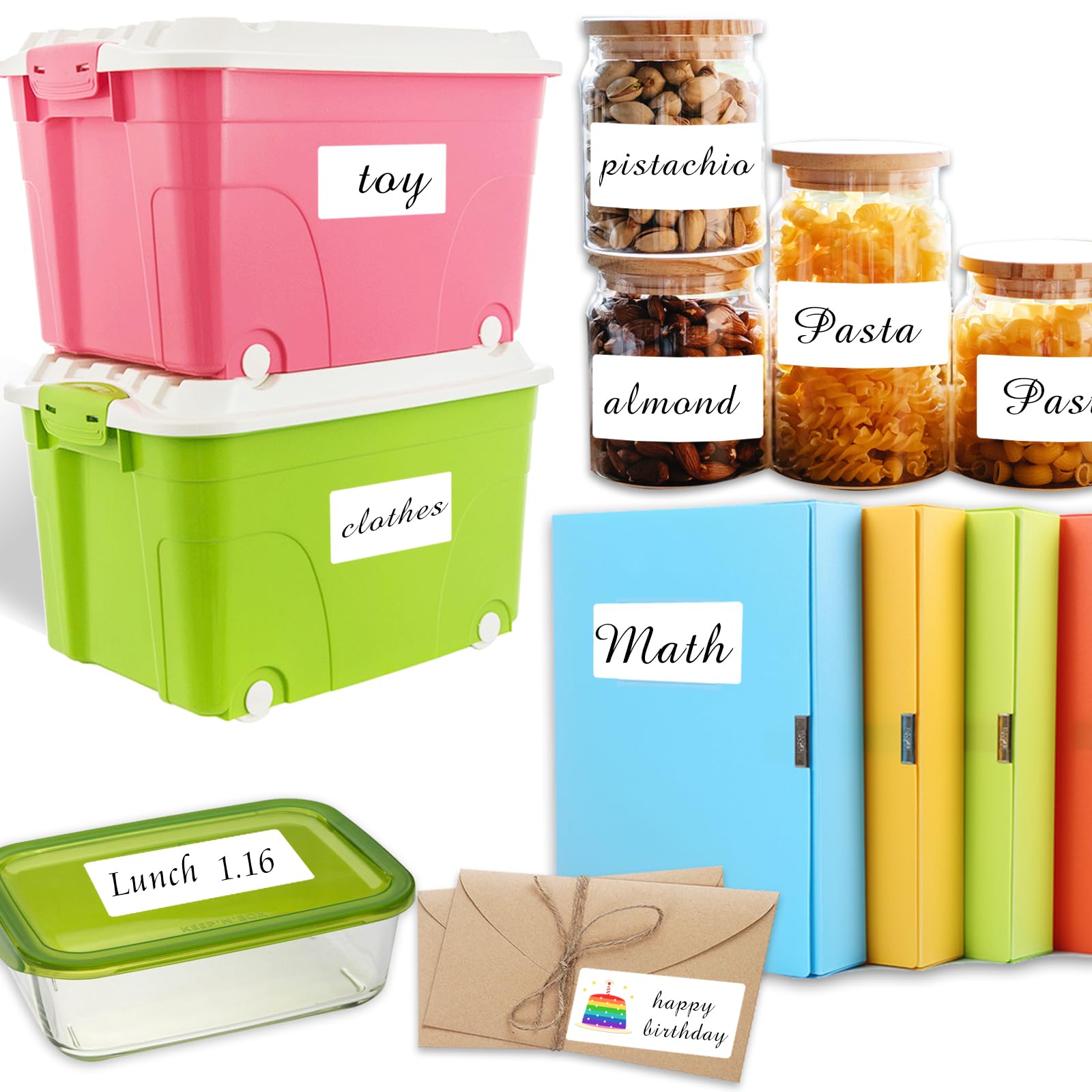 Snapklik.com : Yeachlaing 24 Inch Removable Blank Freezer Labels,Water ...