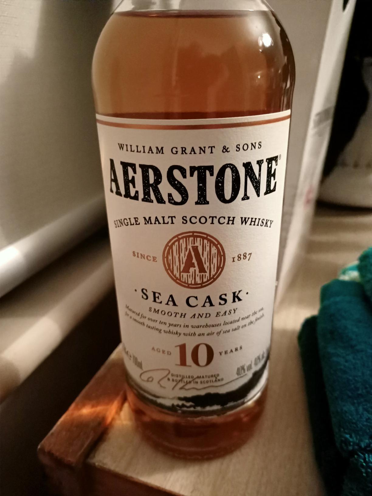 Aerstone Sea Cask 10 Year Old Single Malt Scotch Whiskey, 70cl : Amazon ...
