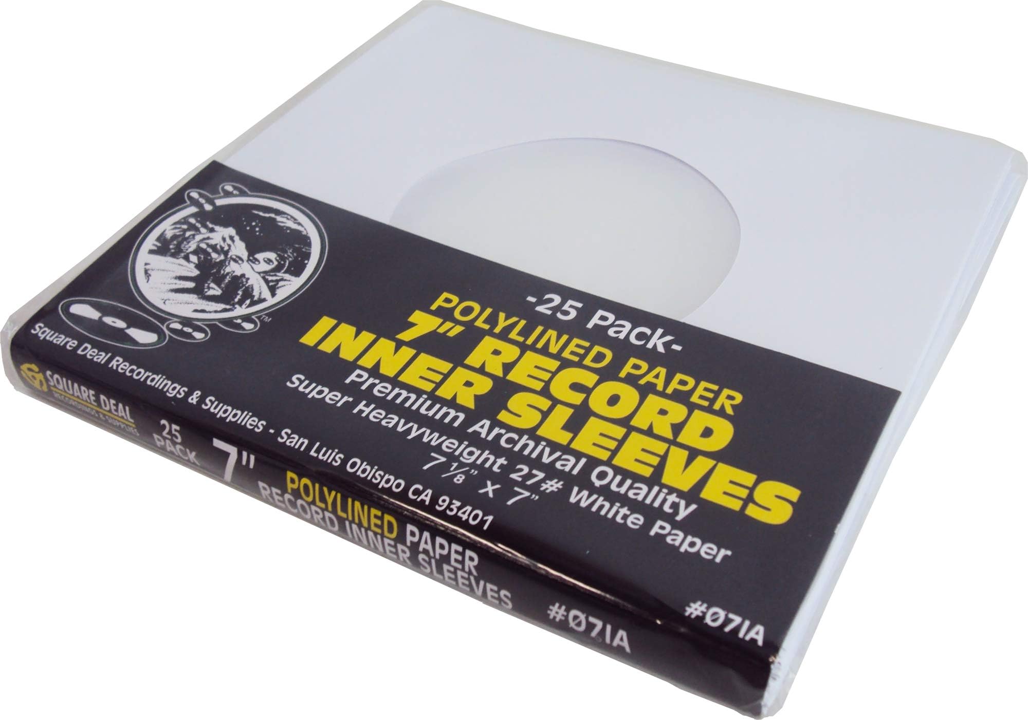 Amazon.com: 12" Vinyl Record Sleeves - Heavyweight White Paper Inner ...