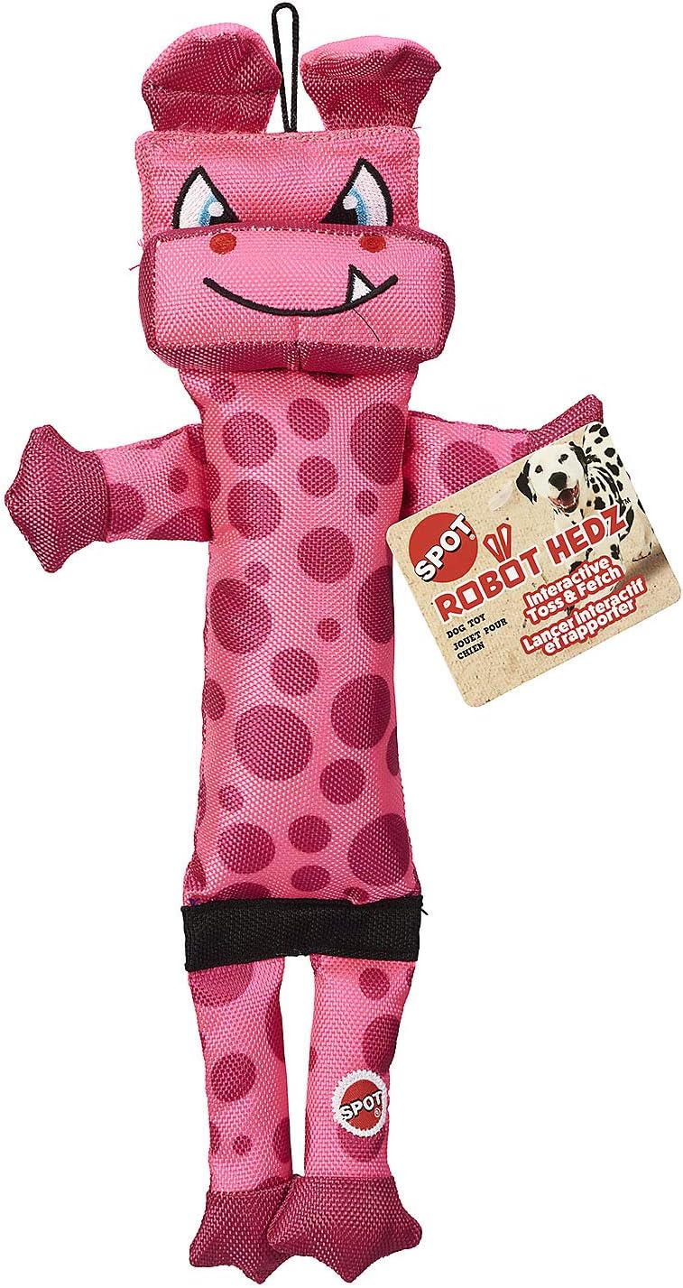 Pet Supplies : SPOT Robot Hedz Durable TOG Toy 15" Assorted Figures ...