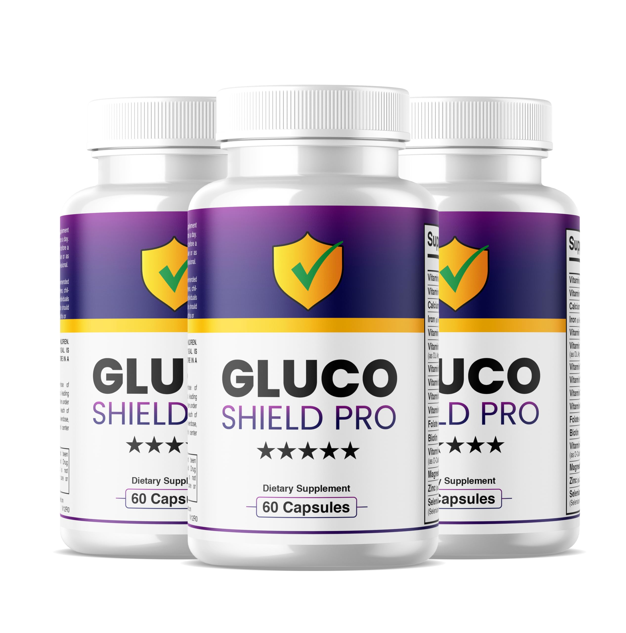 Amazon.com: (3 Pack) Gluco Shield Pro Capsules, Gluco Shield Pro, Gluco ...