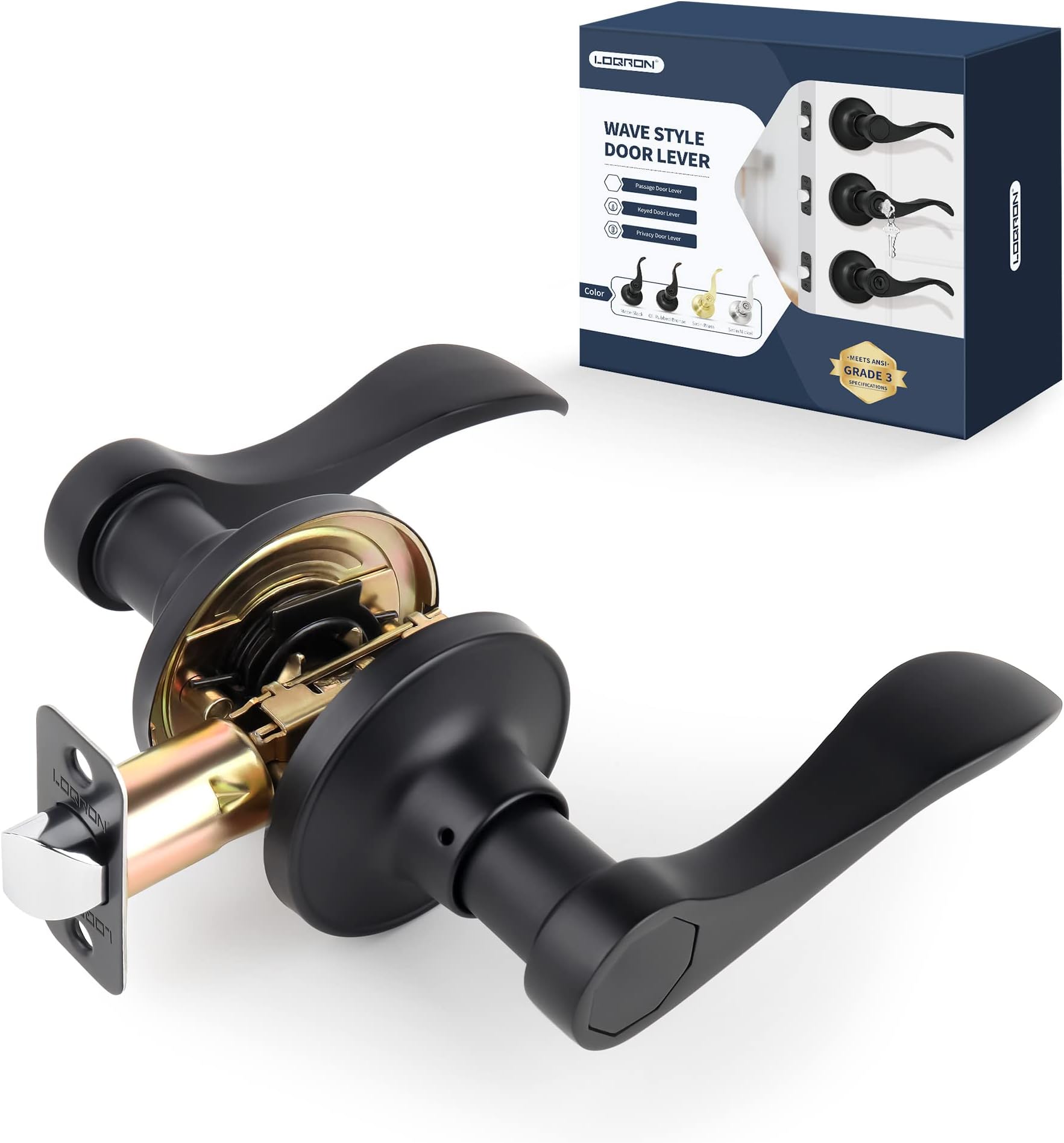 Legend 809152 Wave Style Handle Dummy Leverset, US15 Satin Nickel ...