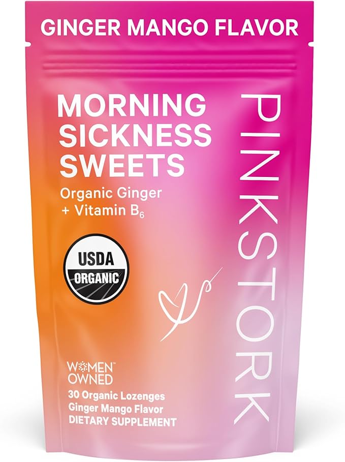 Amazon.com: Pink Stork Morning Sickness Sweets, Organic Mango Ginger ...