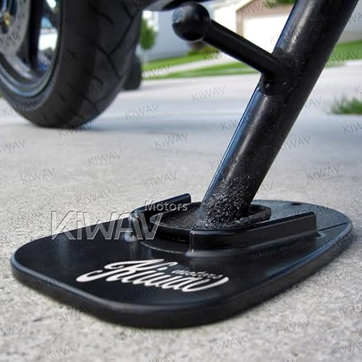 KiWAV Motorcycle Kickstand Pad - Durable Anti-Sinking Support