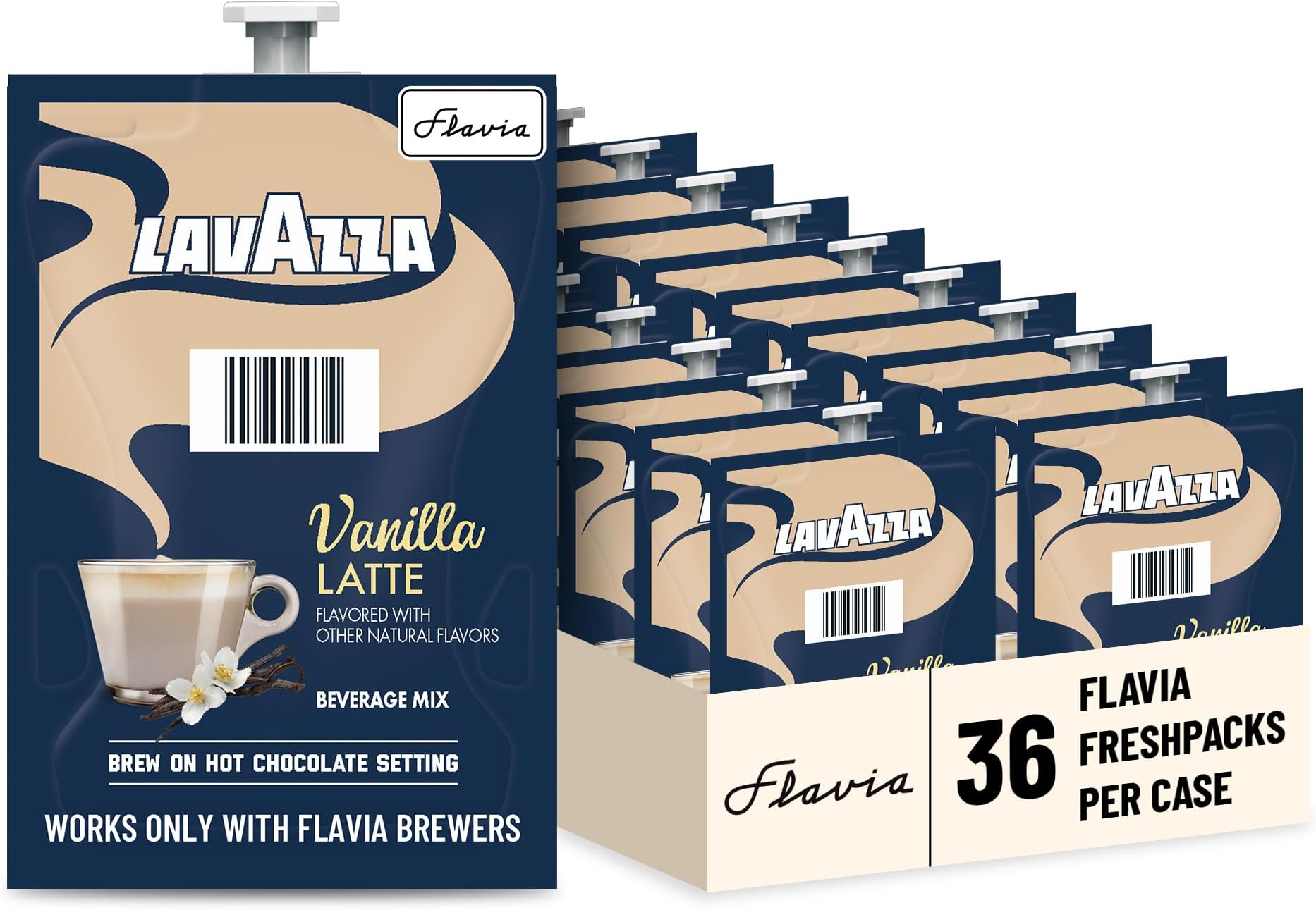 Amazon.com : Lavazza Mocha Latte Freshpacks for Flavia Brewers (Pack of ...