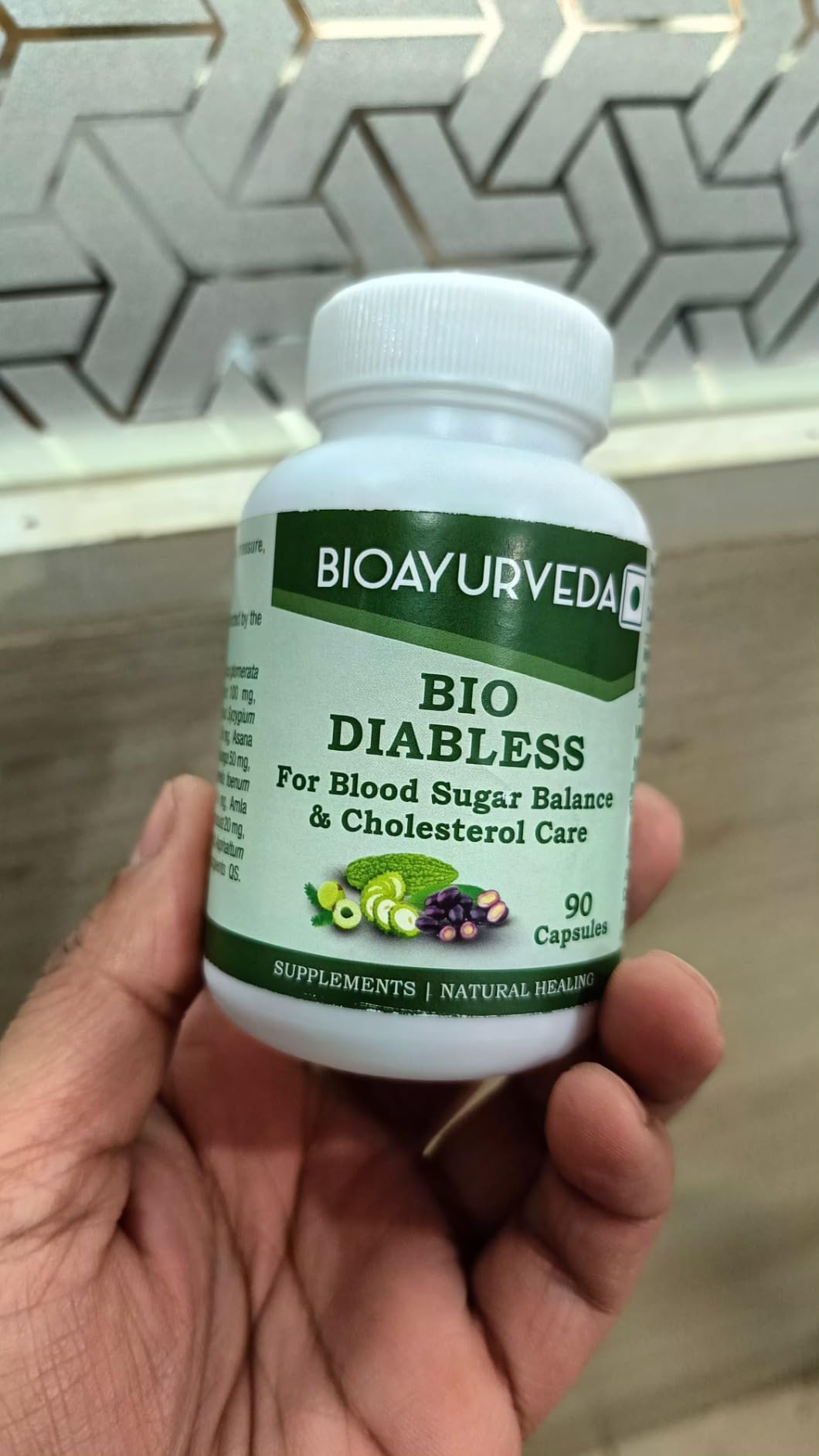 BIO AYURVEDA Diabless Helps For Blood Sugar Balance and Cholesterol and ...