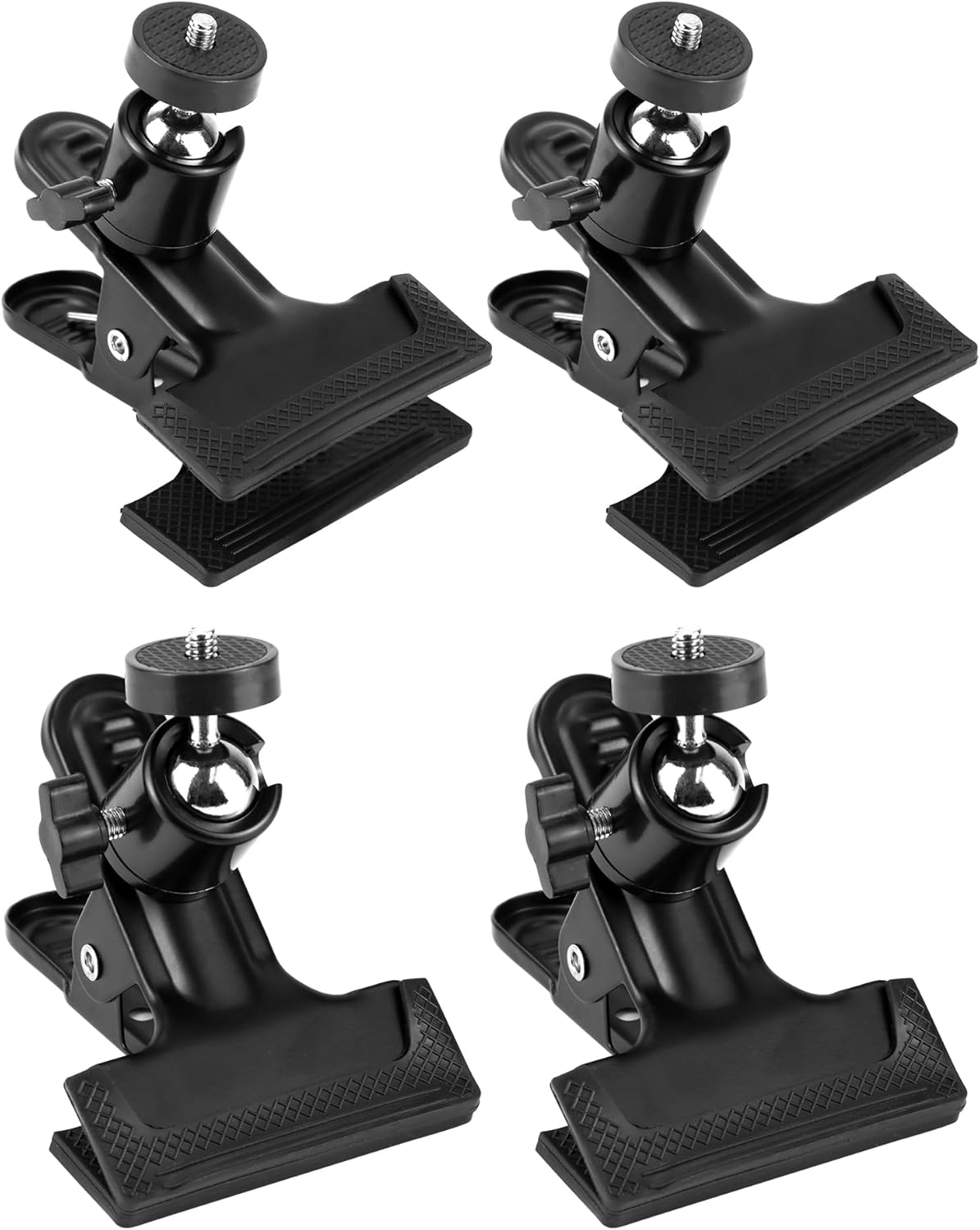 Amazon.com : QWORK 4 Pack Multifunctional Tripod Camera Clamp Flash ...