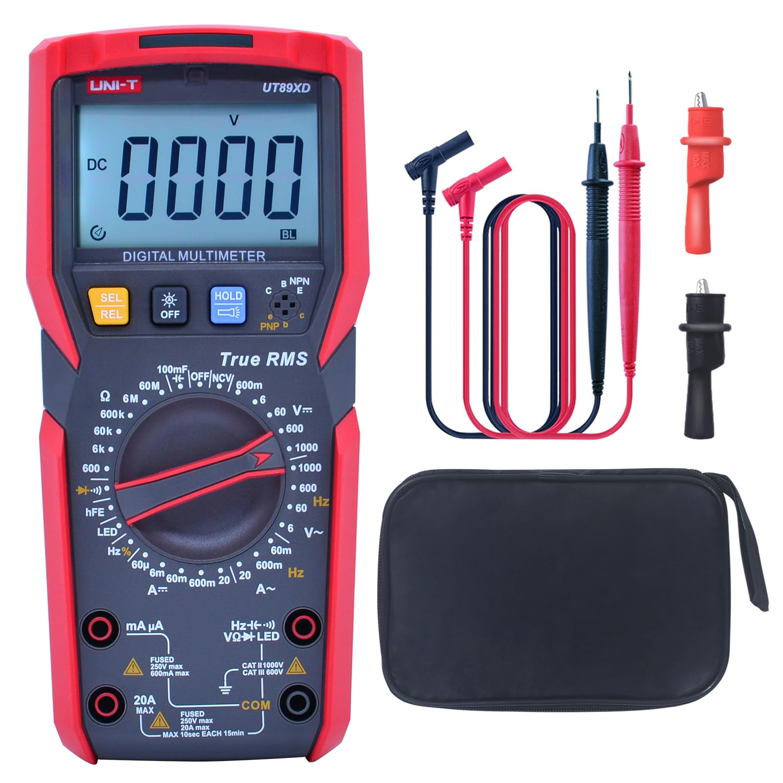 Snapklik.com : UT89XD Digital Multimeter, TRMS 6000 Counts Volt Meter ...