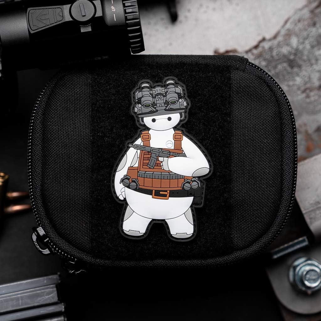 Amazon.com: Tactical Baymax PVC Rubber Morale Patch, Hook Backed Morale ...