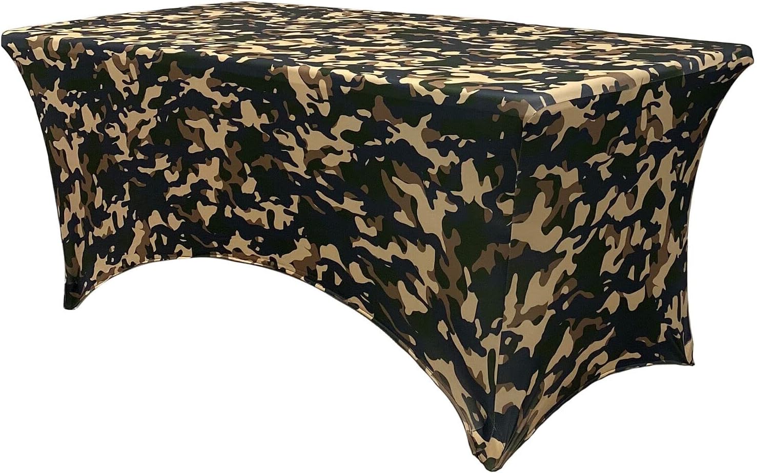 Amazon.com: Stretch Spandex Table Cover, Rectangle Fitted Tablecloth in ...