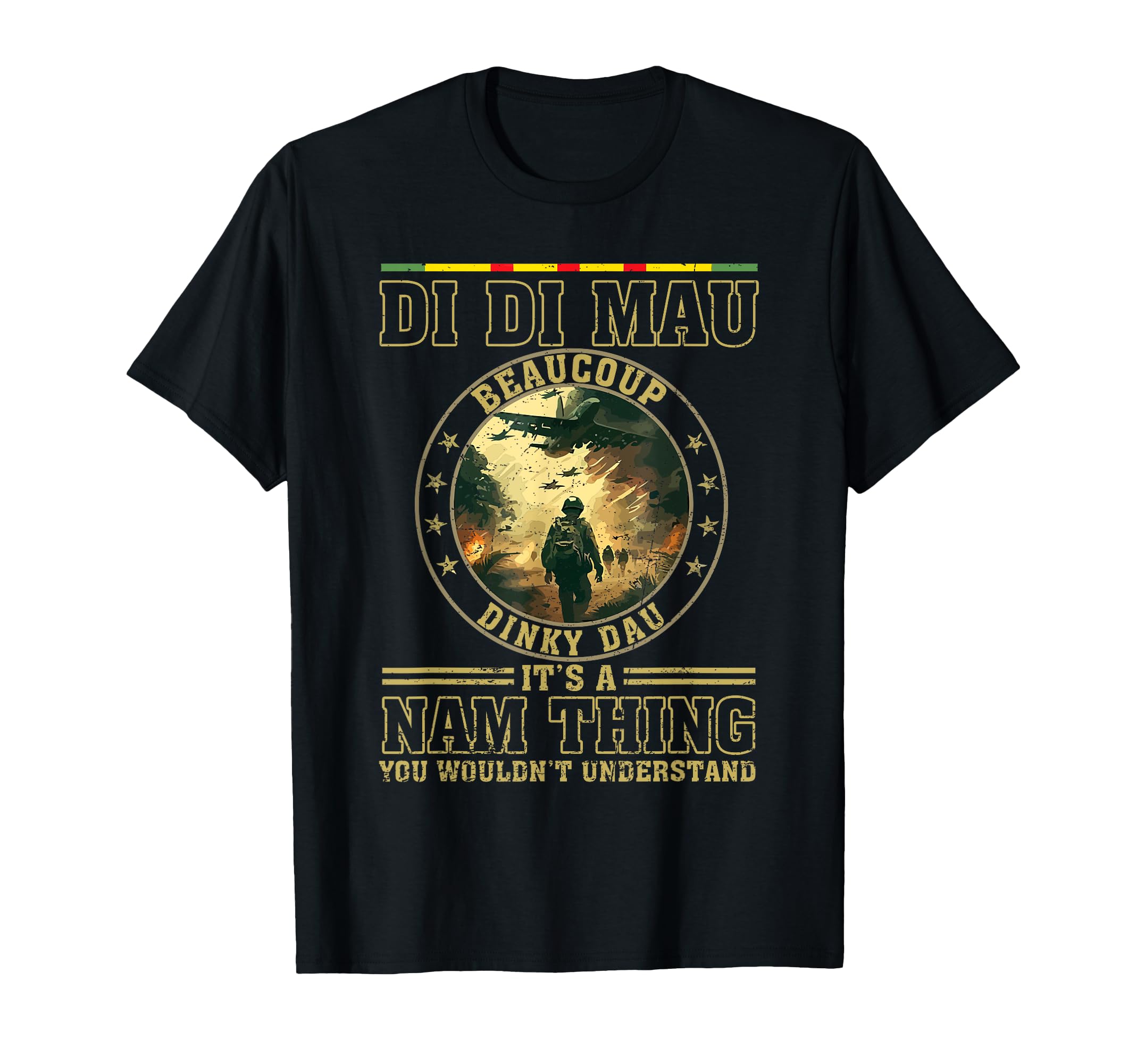 Amazon.com: Di Di Mau It's Nam Thing Dinky Dau Funny Vietnam Veteran T ...