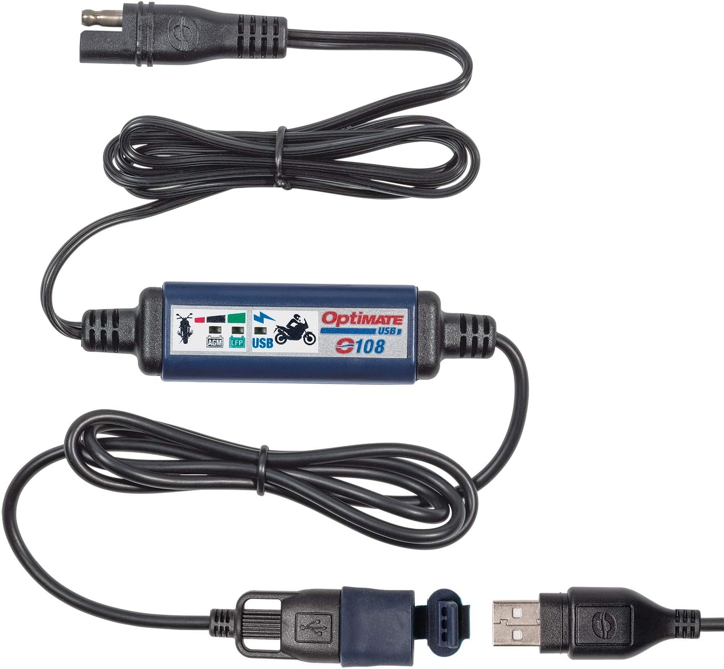 OptiMate O-100 SAE USB Charger 2400mA, Blue : Amazon.co.uk: Automotive