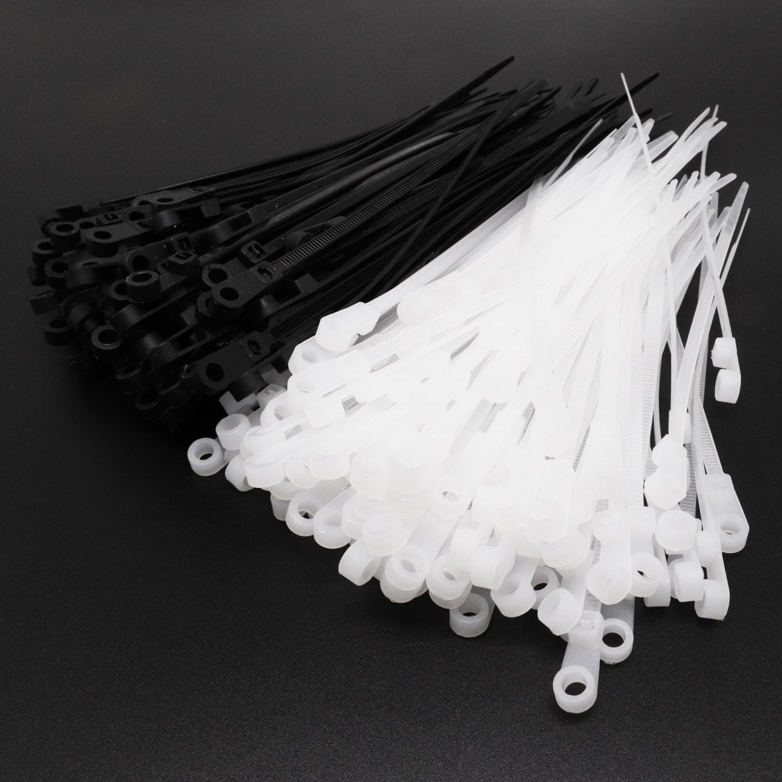Amazon.com: BENLIUDH Zip Ties with Screw Hole, Plastic Self Locking ...