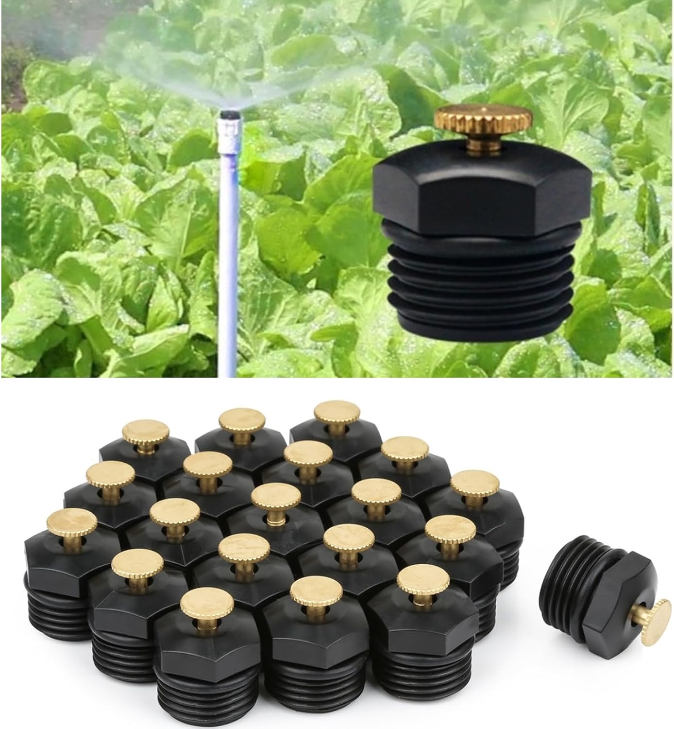 Amazon.com : 20 Pcs Drip Sprinkler Nozzles for Garden Irrigation, 1/2 ...