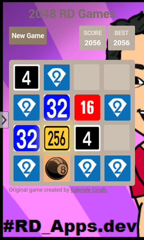 Aplicación 2048 RD Games en Amazon Appstore