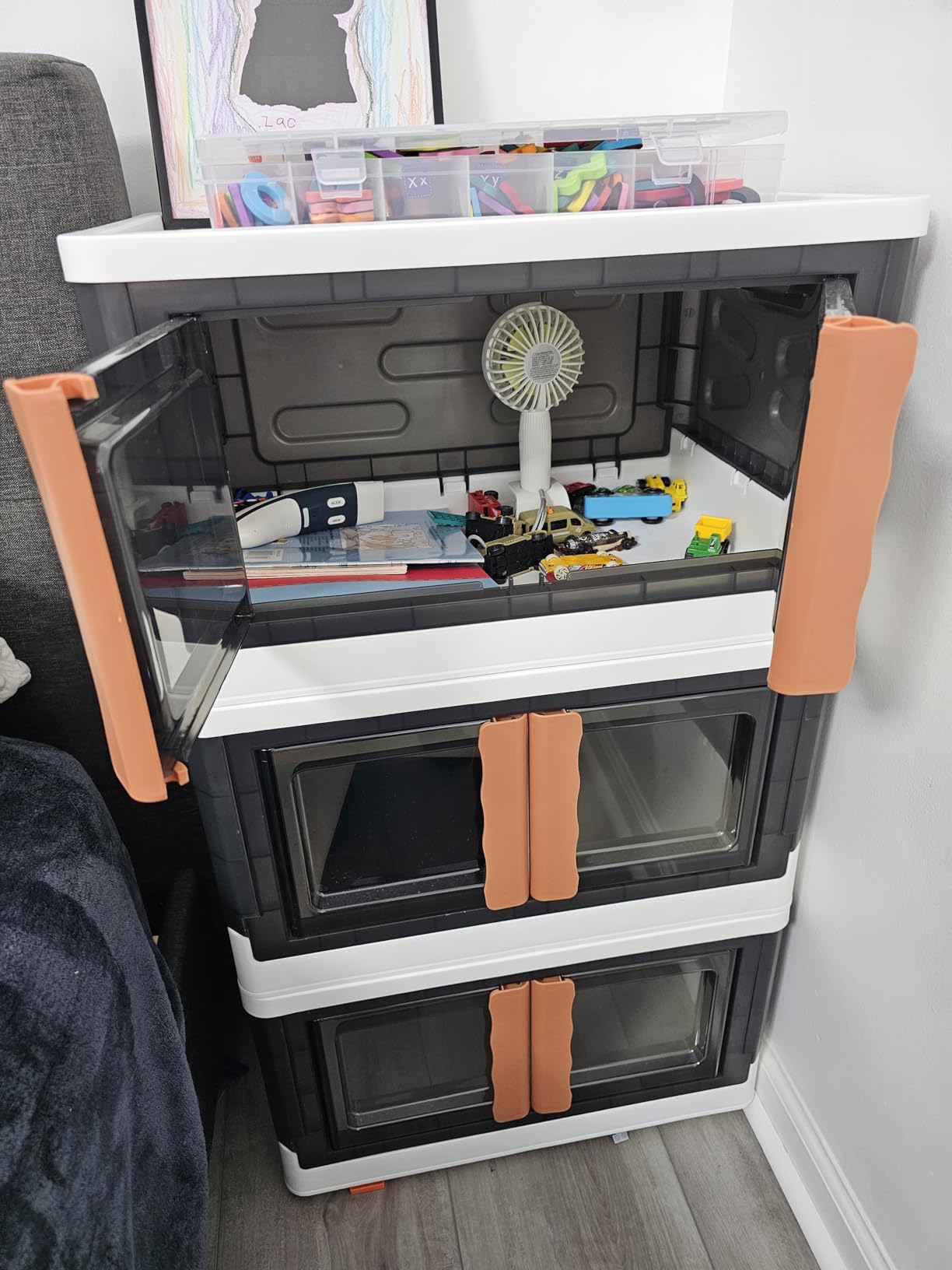 $15/mo - Finance KLONVS Storage Bins with Lids, Stackable Storage Bins ...
