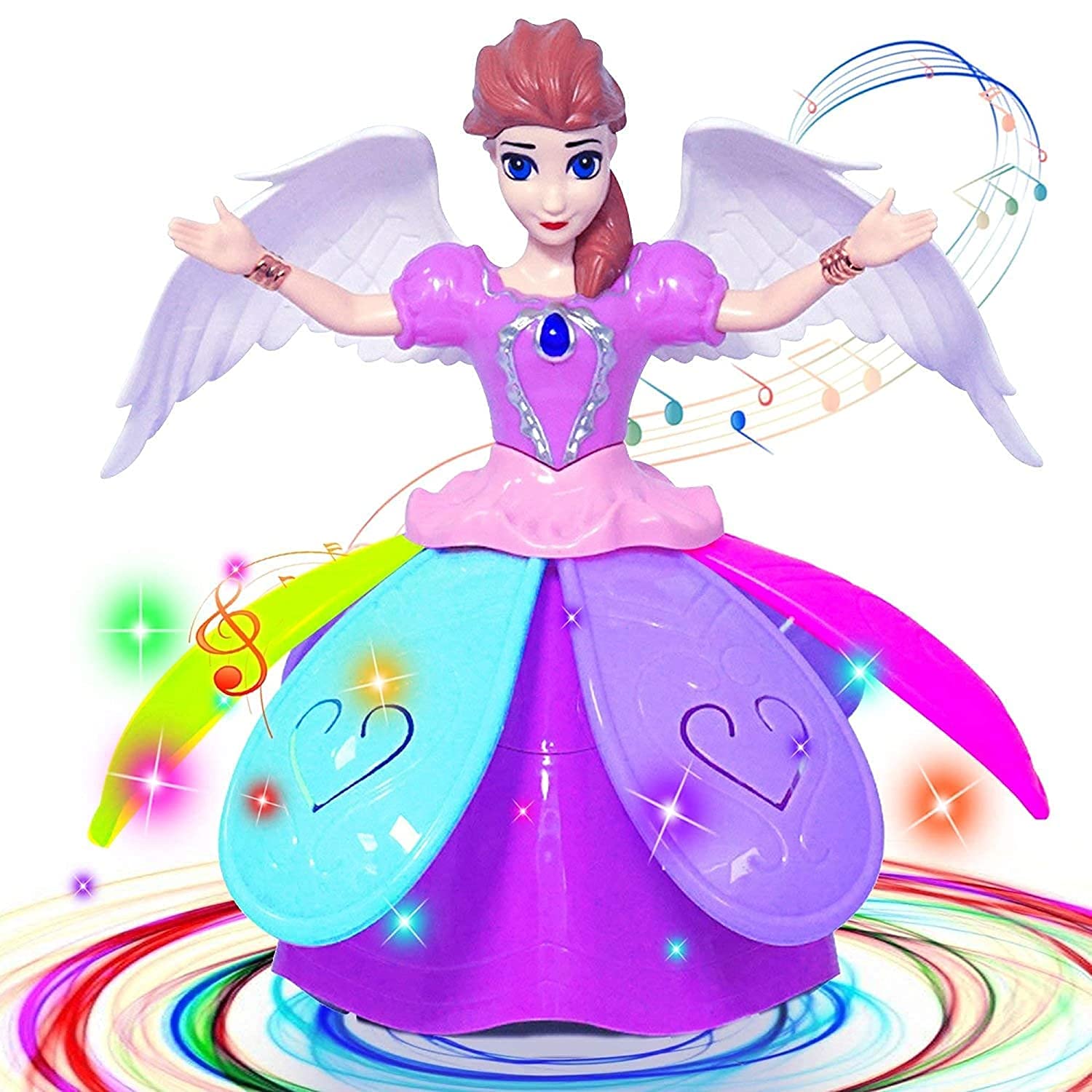 Webby Dancing Princess Robot with Music and 3D Lights : Amazon.in: Toys ...