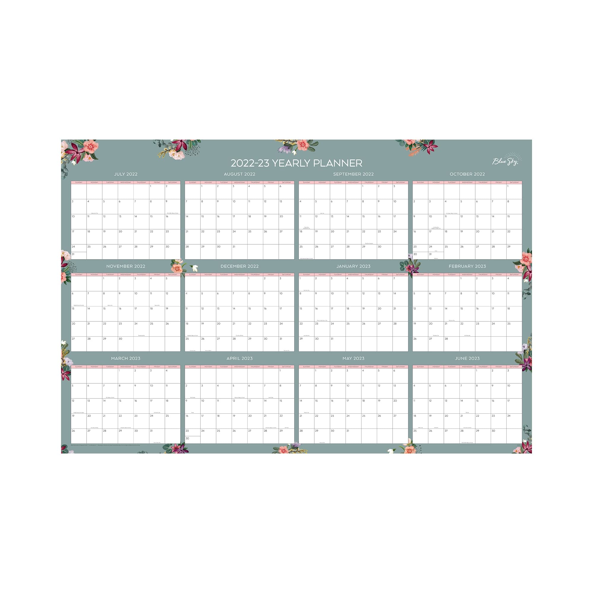 Blue Sky Wall Calendar