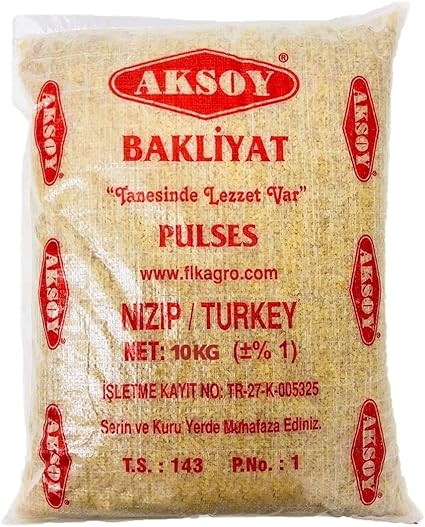 Aksoy Cracked Wheat Coarse Bulgur 10kg | Natural, Whole Grain, and ...