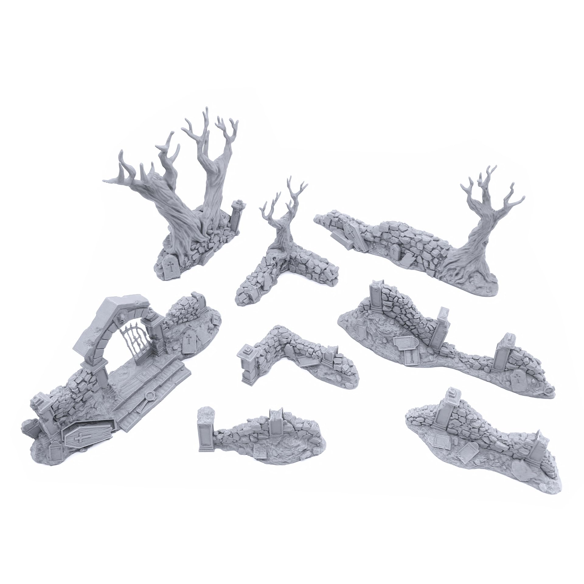 Amazon.com: EnderToys Hallowed Graveyard Walls by Printable Scenery, 3D ...