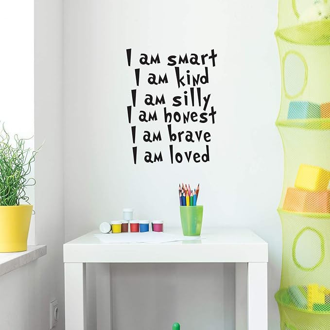 Amazon.com: Vinyl Wall Art Decal - I Am Smart I Am Kind I Am Silly I am ...