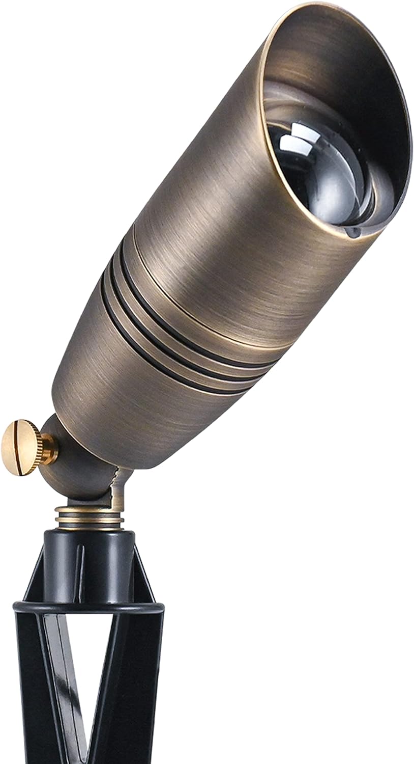 SEVEN LIGHTING Brass Landscape Spotlights | 12V AC/DC, 36° Beam Angle ...