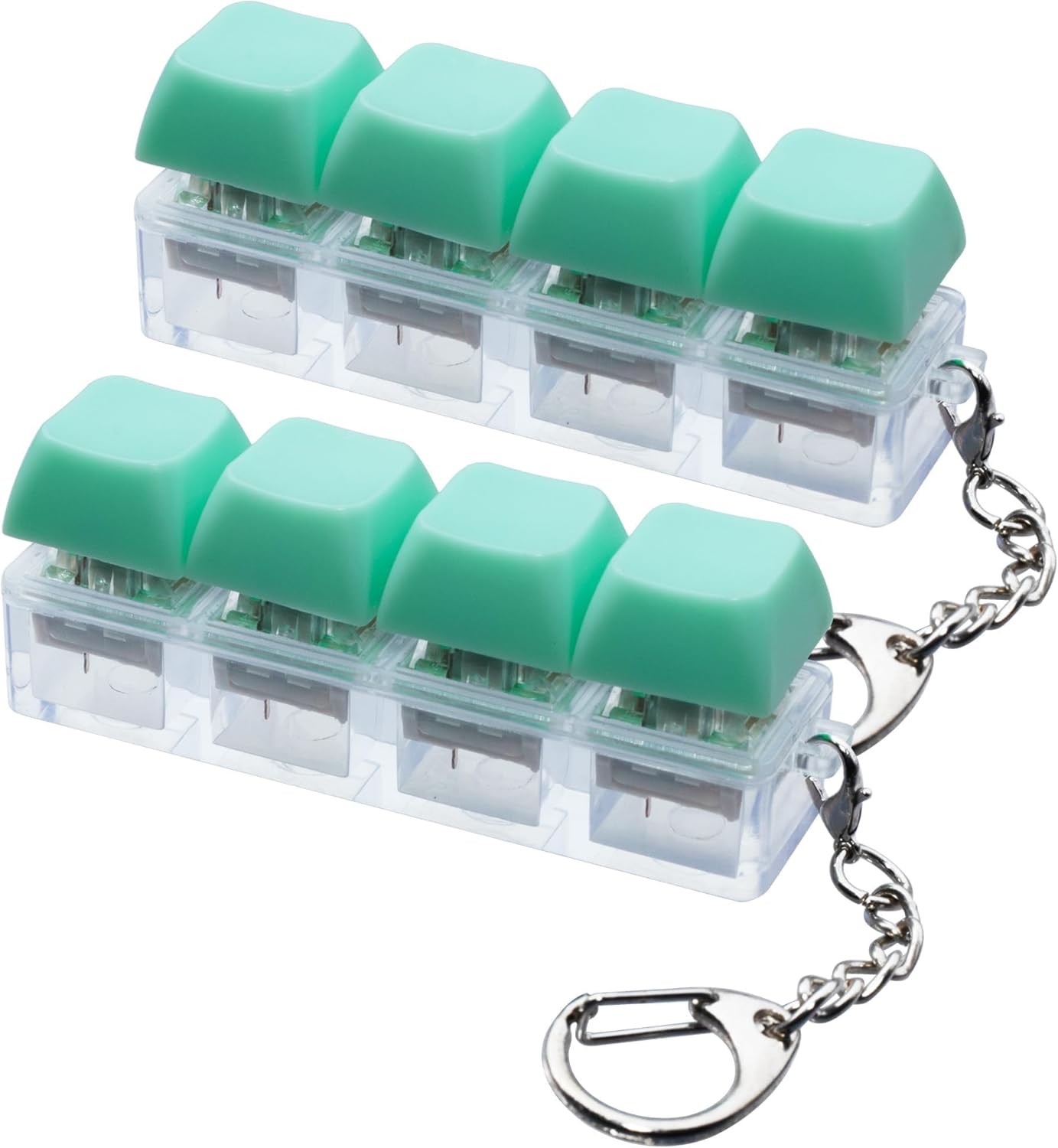 Amazon.com: 2 Pcs Keyboard Fidget Toy, Keyboard Fidget Keychain 4-in-1 ...