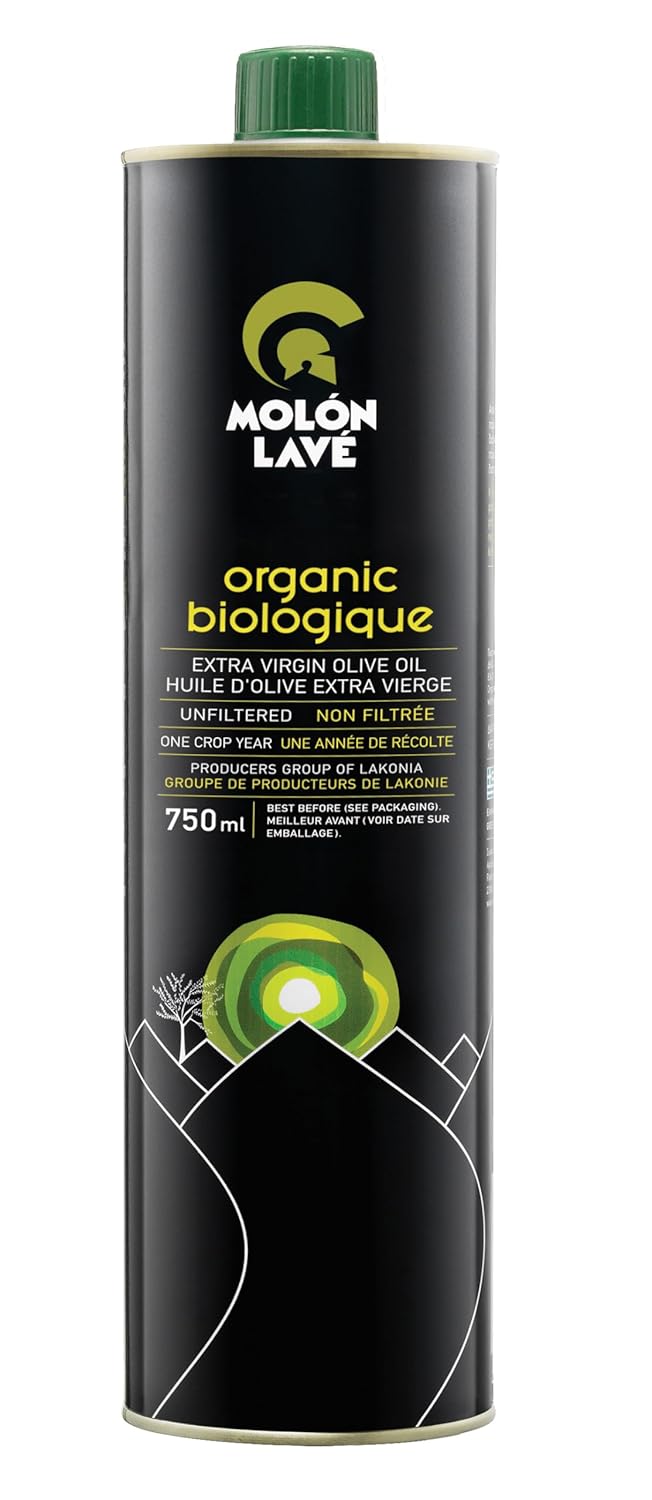 Amazon.com : MOLON LAVE Organic Olive Oil Extra Virgin Cold Pressed ...