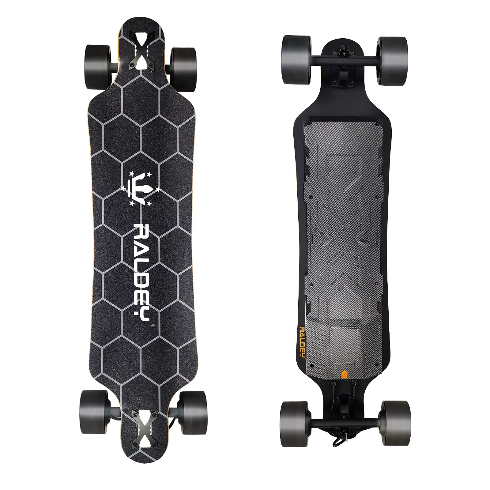 RALDEY Electric Skateboard Longboard Dual Hub Motors with Remote ...