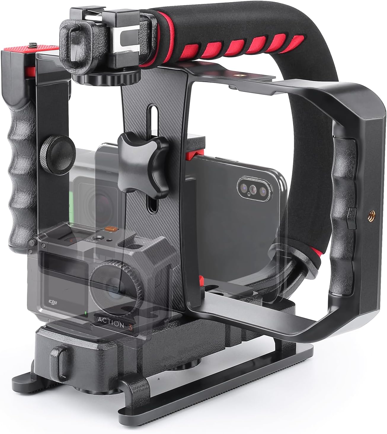 Amazon.com : Foto&Tech Movie Making DSLR Camera Video Cage Mount Rig ...