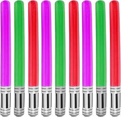 Amazon.com: 12Pcs Inflatable Lightsaber Swords for Star Wars Themed ...