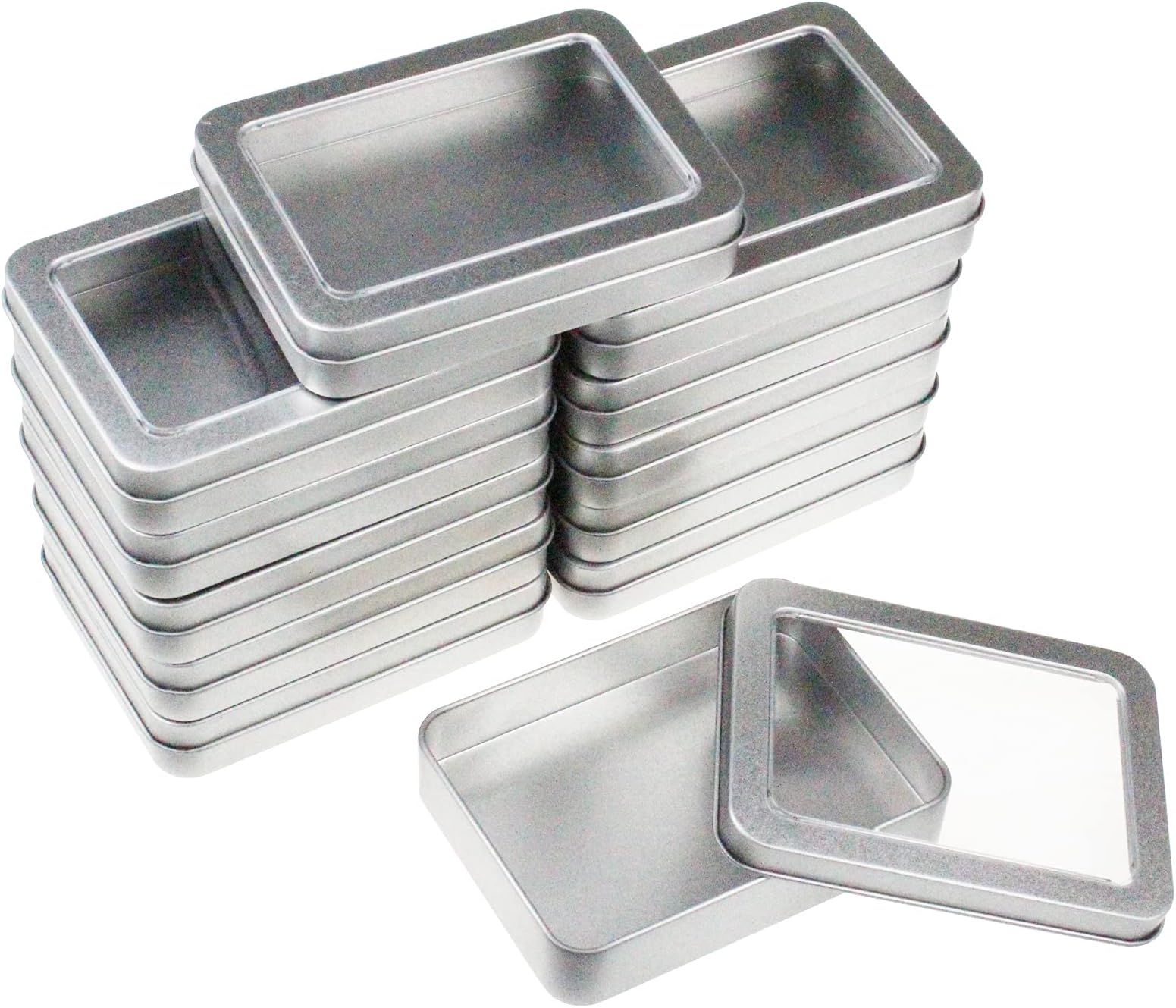 Amazon.com - M-Aimee 6-Pack of 8 Ounce Metal Box Square Rectangle ...