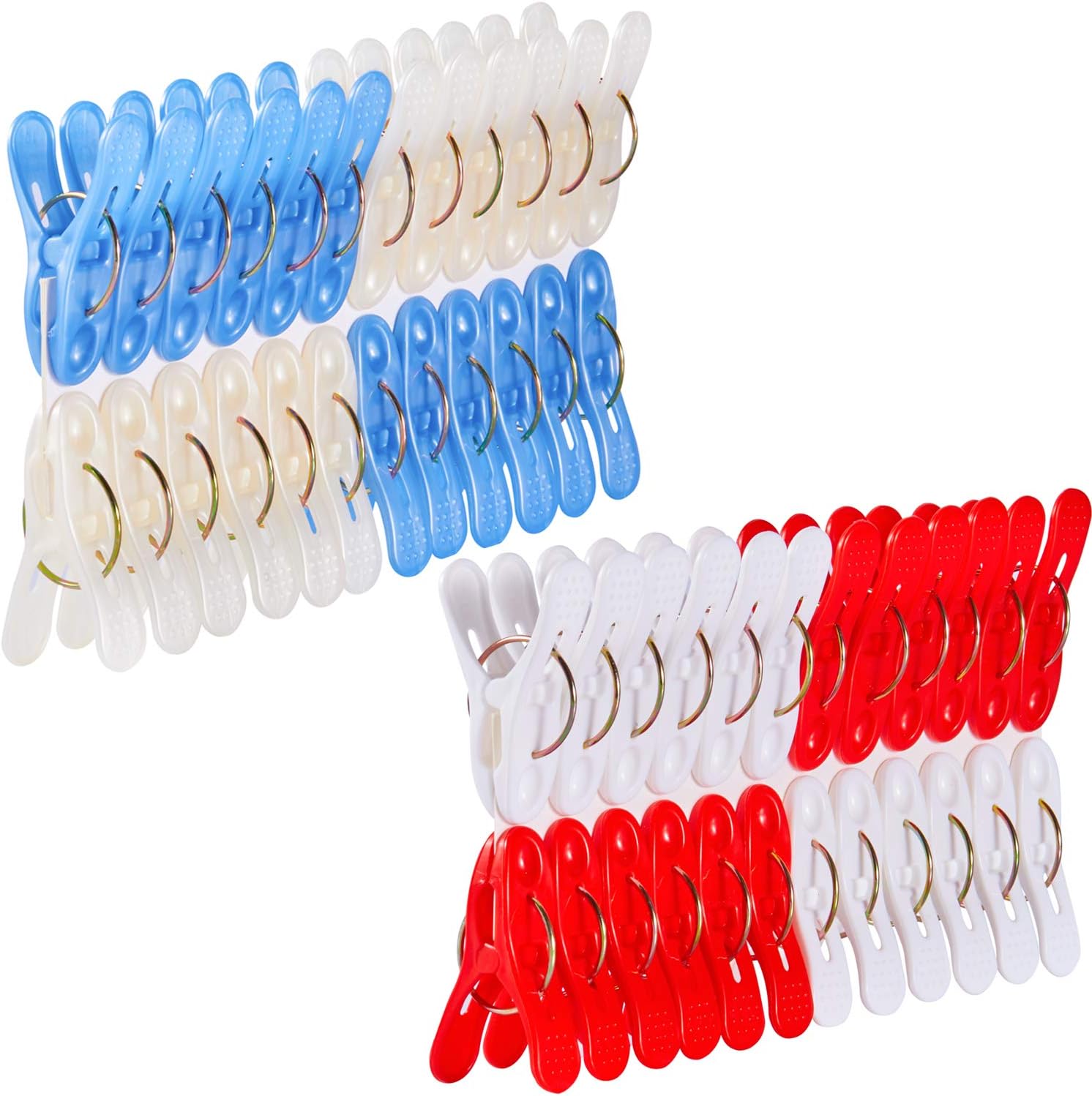 Amazon.com: 72Pcs Colored Plastic Clothespins, LIOUCBD Colorful Clothes ...