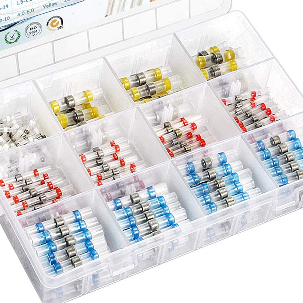 200PCS Solder Seal Wire Connectors, Camtek Heat Shrink Solder ...