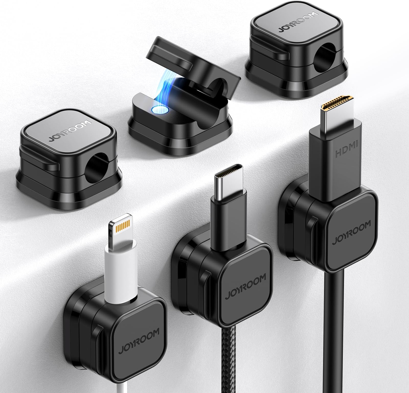 Amazon.com: Magnetic Cable Organizer Clips, [1s Lock] 6-Pack Adjustable ...