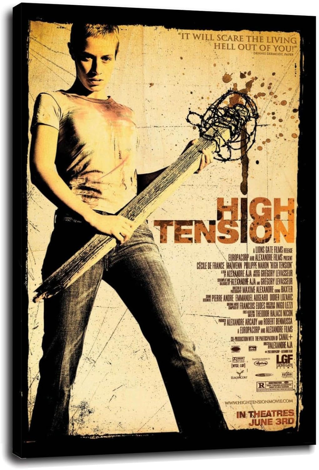 Amazon.com: AISONSITE High Tension Movie Poster Wall Art Room Decor ...