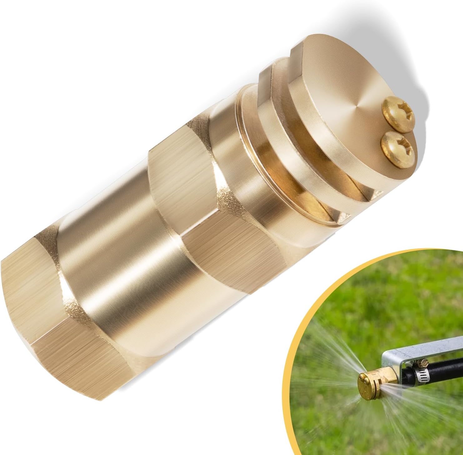 Amazon.com: 6542-1FBA Boomless Spray Nozzle 1/2" FPT Orifices #20, Half ...