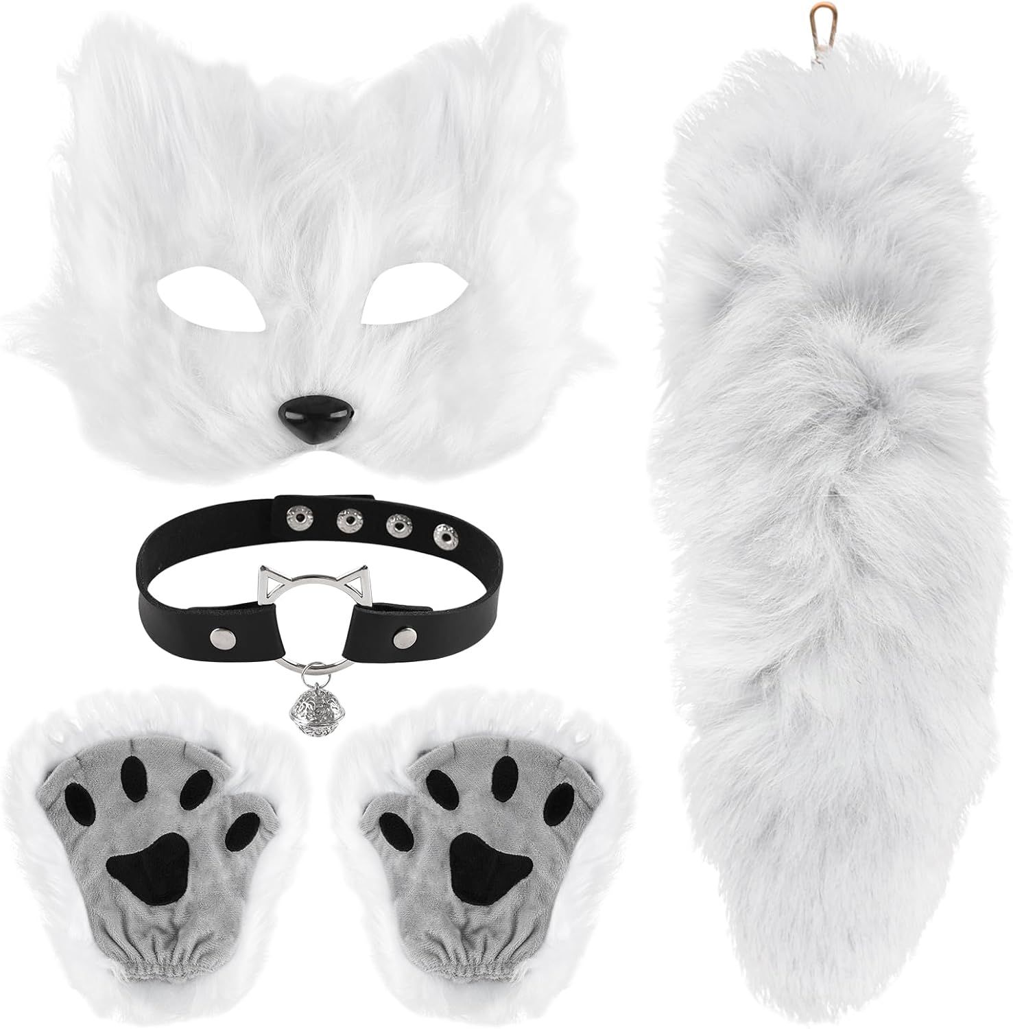 Amazon.com: Therian Mask and Tail,Faux Fur Therian Tail Set,Therian ...