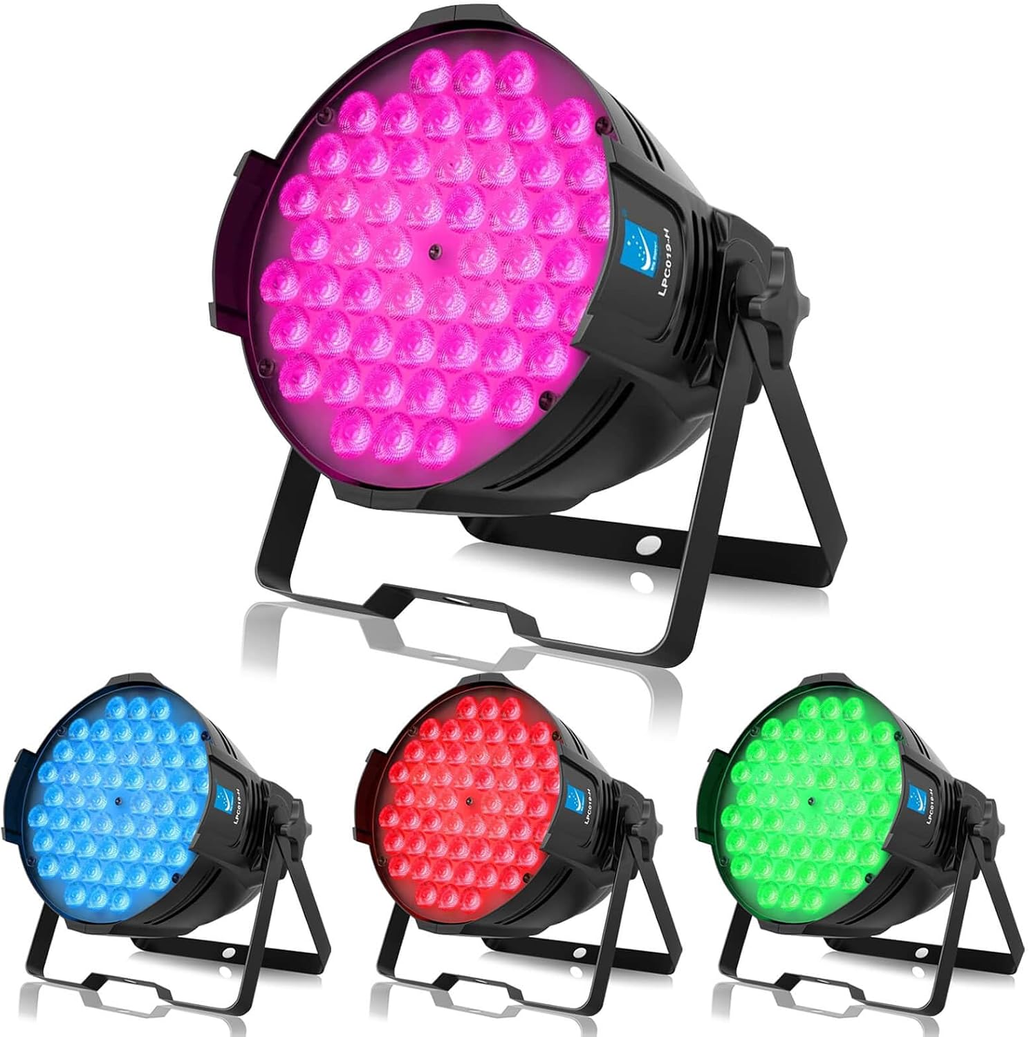 Big Dipper DJ Stage Par Lights 54 LED*4W Upgraded RDM & DMX Sound ...