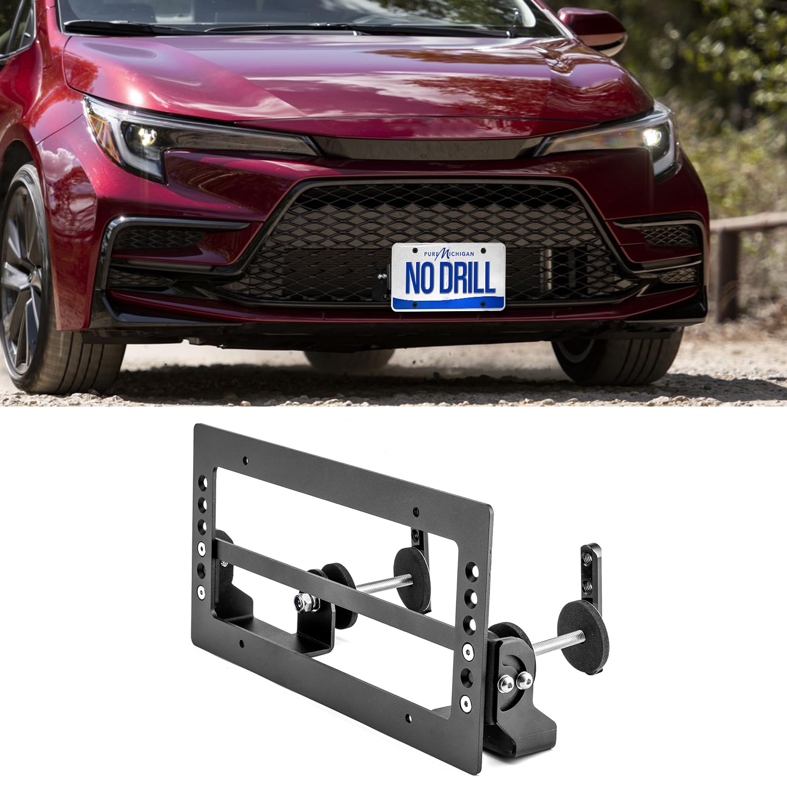 Amazon.com: ROMELACK Grille License Plate Holder Front Mount Bracket ...