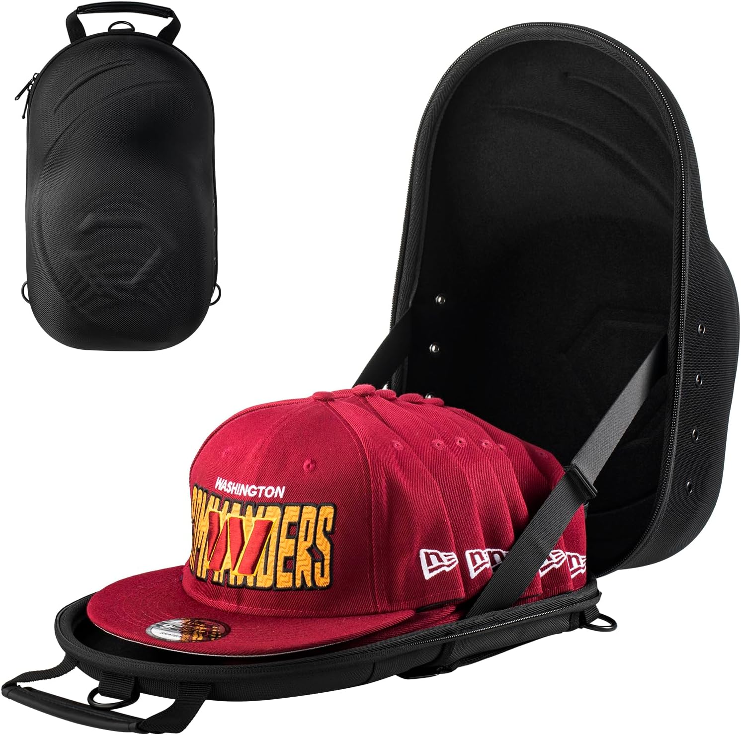 Hat Travel Case, Hard Carrying Baseball Caps Case with Handle ...