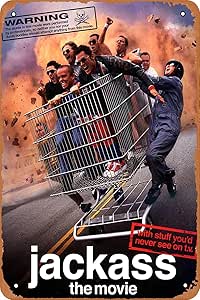Amazon.com: Jackass The Movie Poster Retro Tin Sign Vintage Look Metal ...
